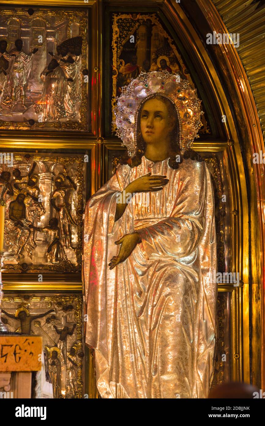 Israel, Jerusalem, Church of the Holy Sepulchre, Calvary (or Golgotha ...