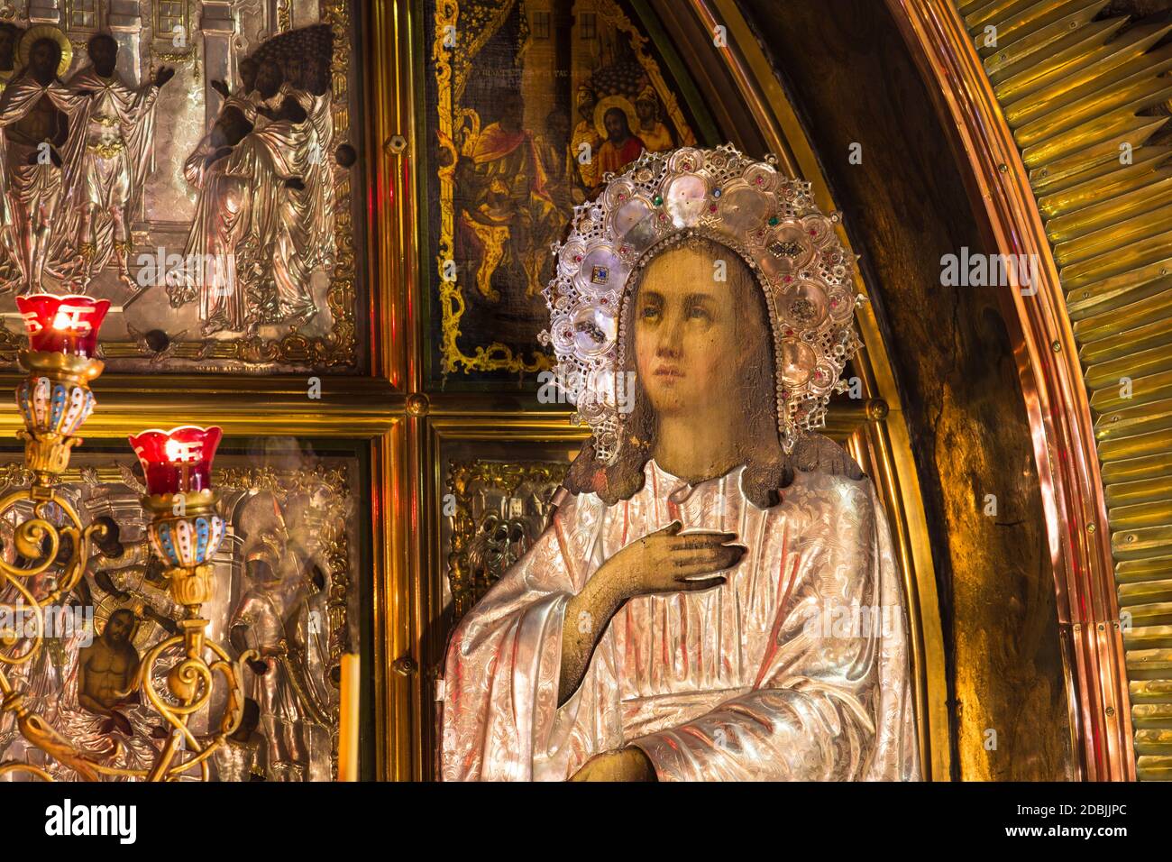 Israel, Jerusalem, Church of the Holy Sepulchre, Calvary (or Golgotha ...