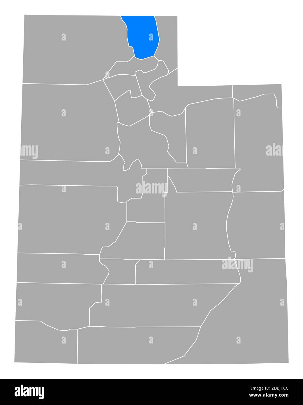 Map of Cache in Utah Stock Photo - Alamy