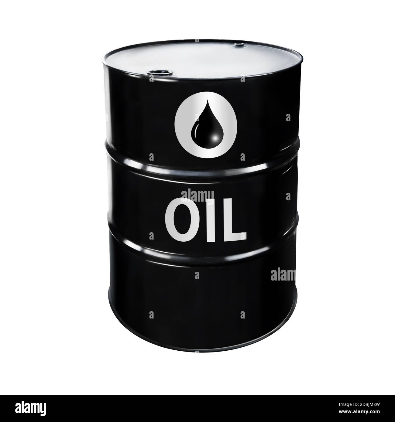 Metal oil barrels. Oil, gas and petroleum industry and manufacturing ...