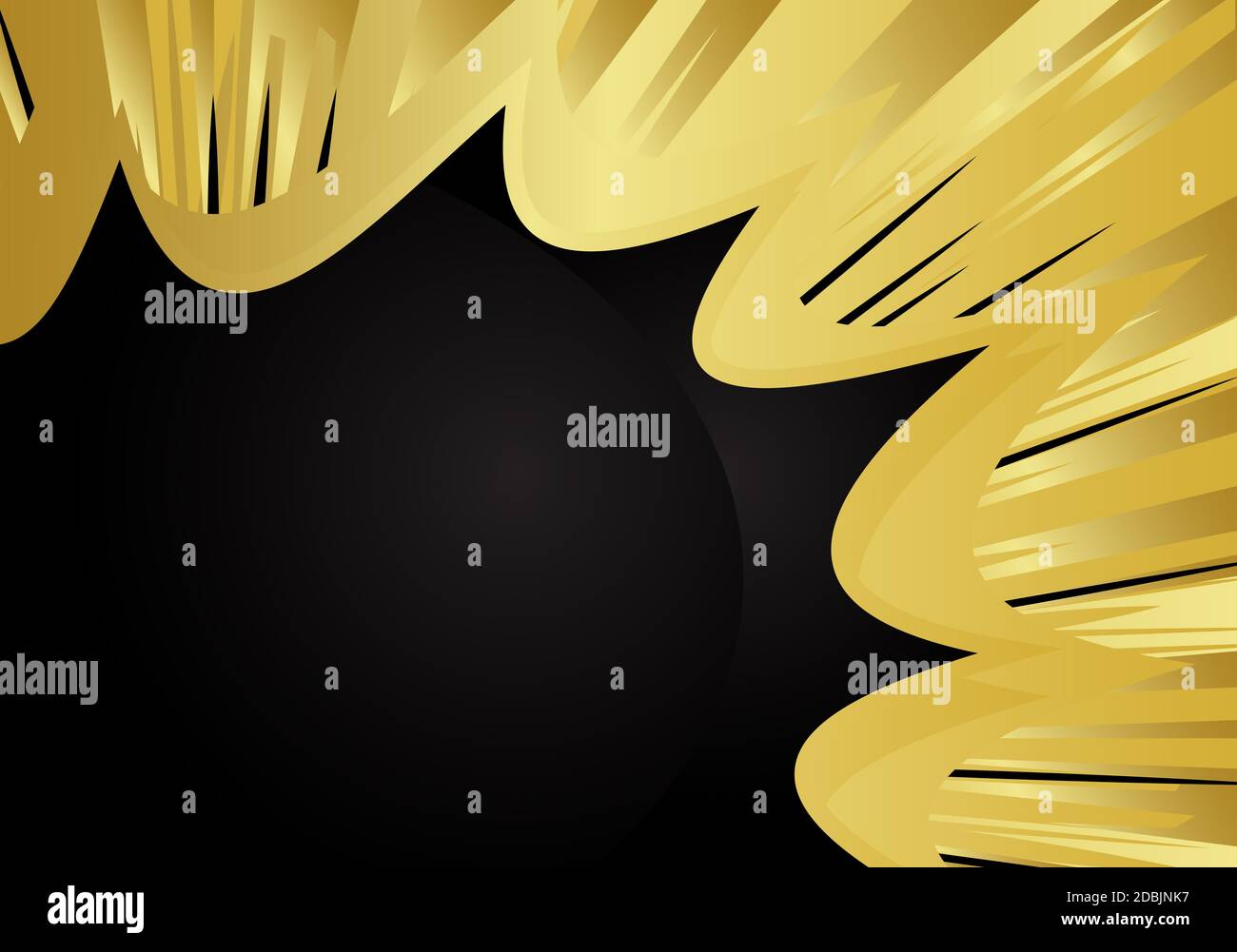 Cartoon design gold colored background. Comic book golden illustration ...