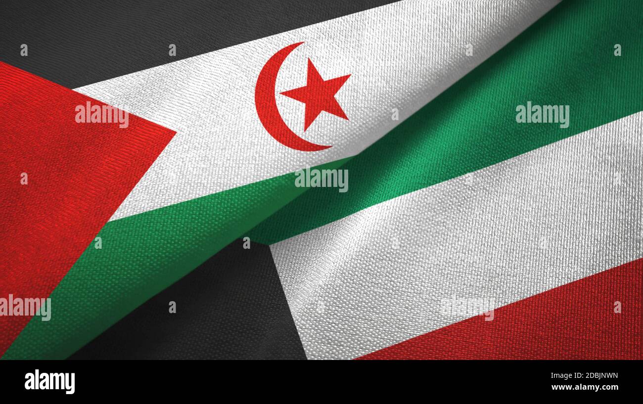 Kuwait western sahara flag hi-res stock photography and images - Alamy