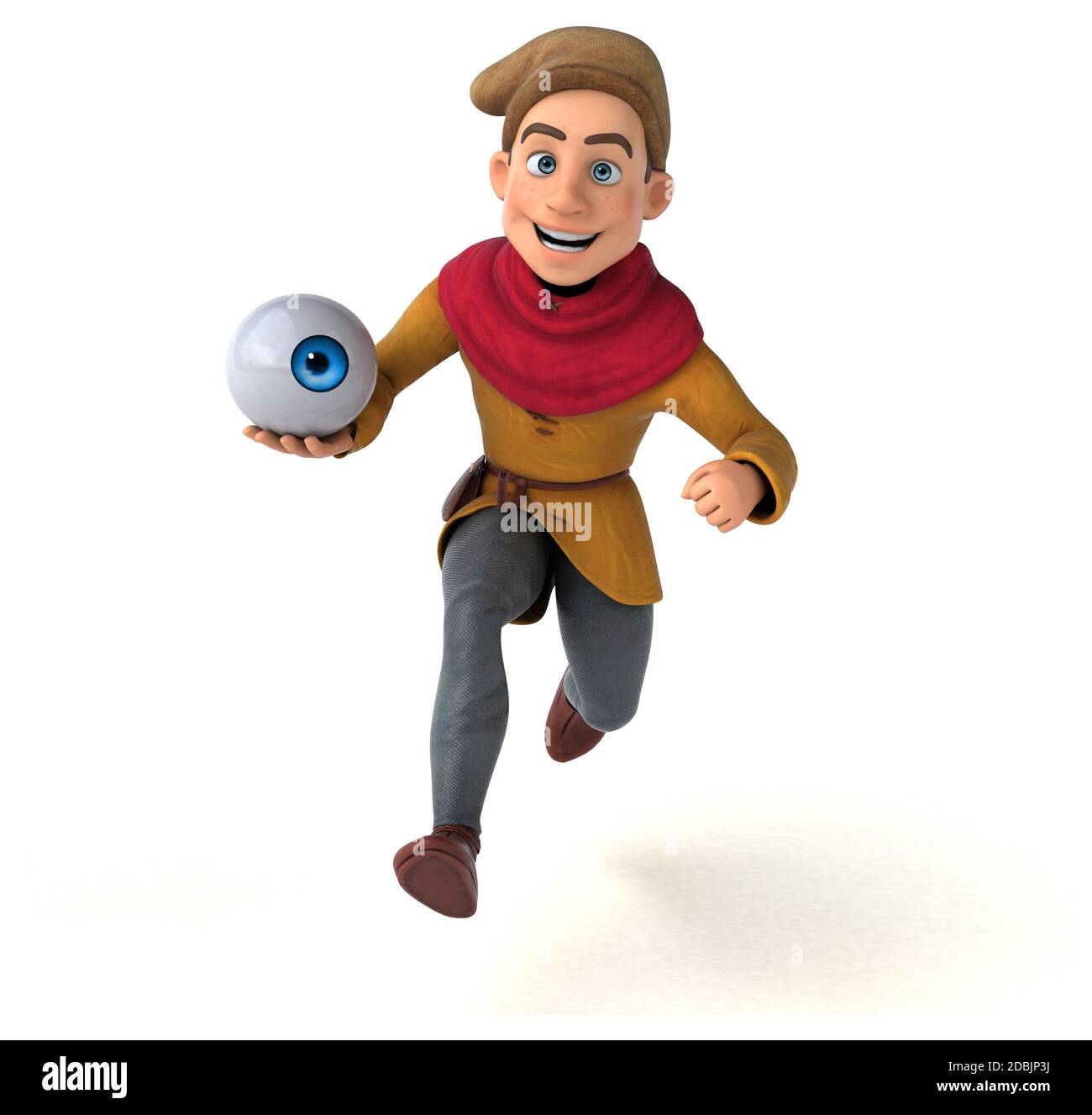 3D Illustration of a medieval historical character Stock Photo - Alamy