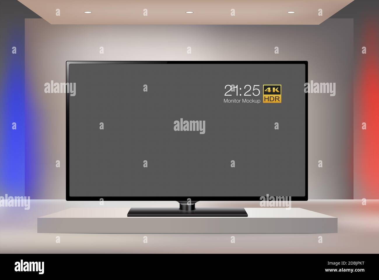 Next generation smart LED 4K TV in enlighten studio, mock-up series ...