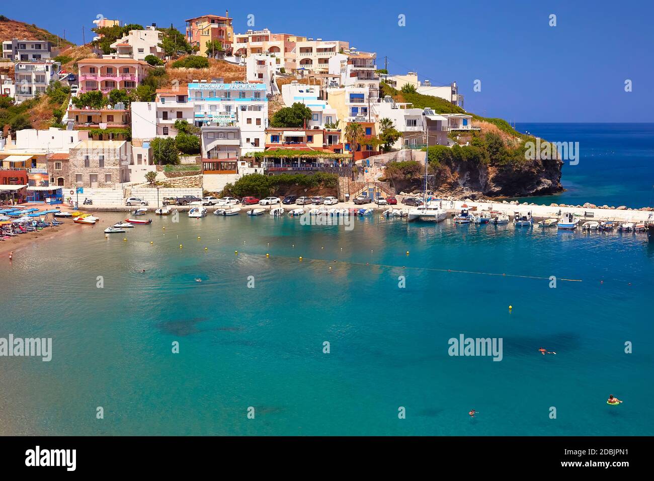 BALI, THE CRETE ISLAND, GREECE - JUNE 5, 2019: The beautiful seaview to ...