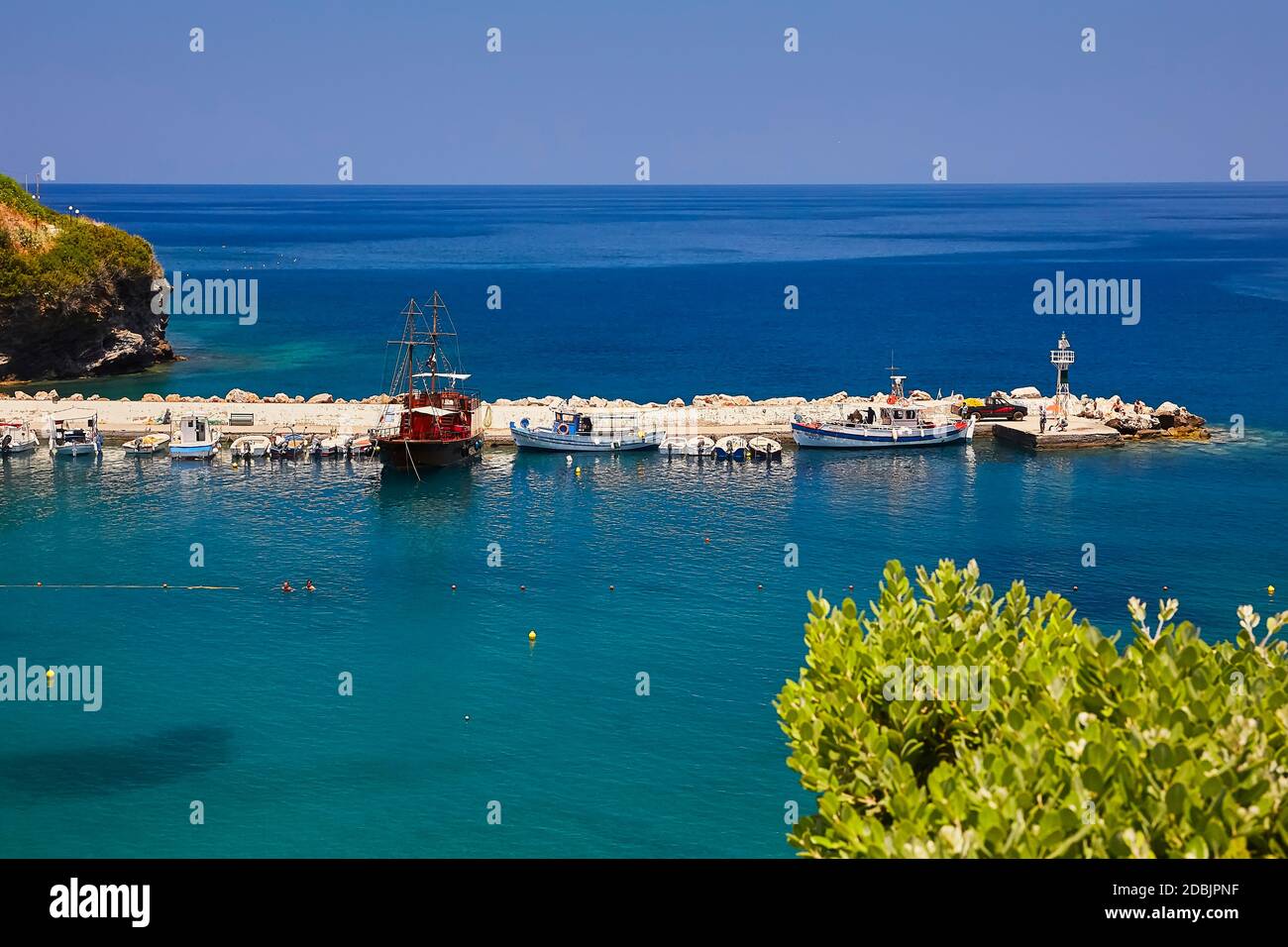 BALI, THE CRETE ISLAND, GREECE - JUNE 5, 2019: The beautiful seaview to ...