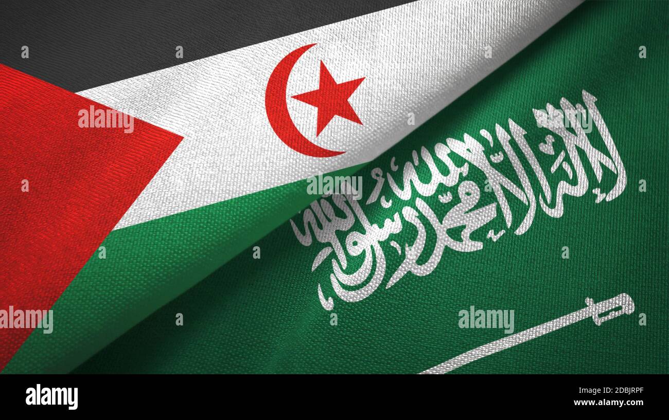 Saudi arabia western sahara flag hi-res stock photography and images ...