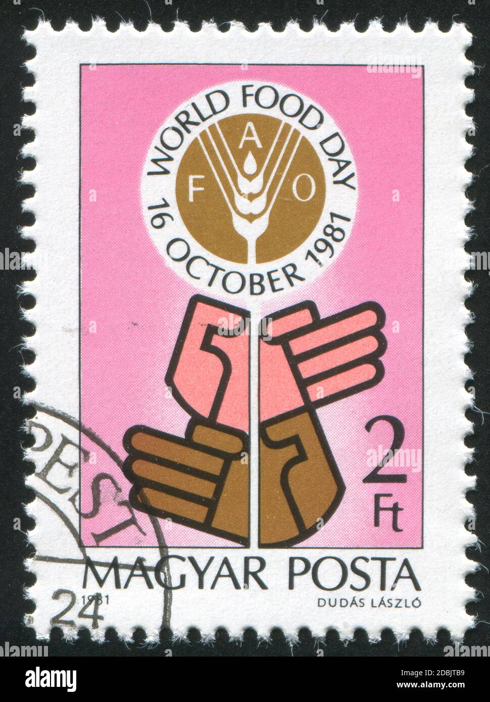HUNGARY - CIRCA 1981: stamp printed by Hungary, shows World Food Day ...