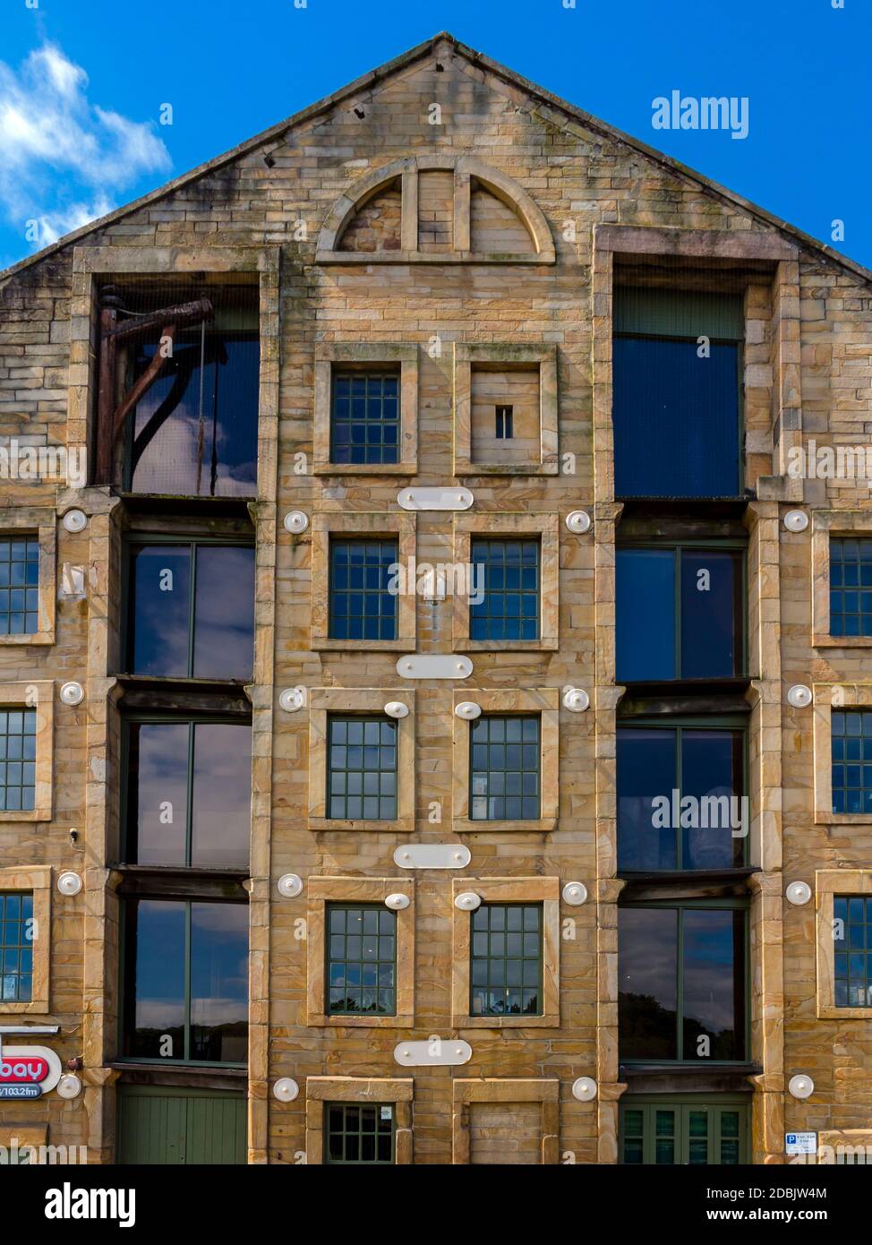 Historic buildings in St George's Quay Lancaster Lancashire England UK ...