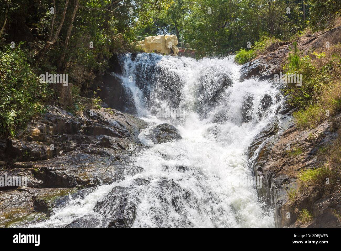 Datanla Waterfall in Dalat, Vietnam in a summer day Stock Photo - Alamy