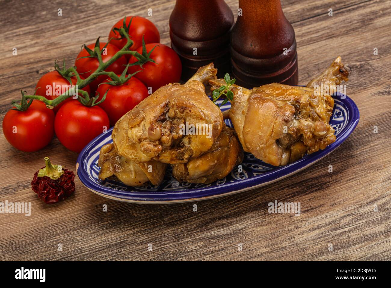 Rabbit stew in sweet and spicy sauce Stock Photo - Alamy