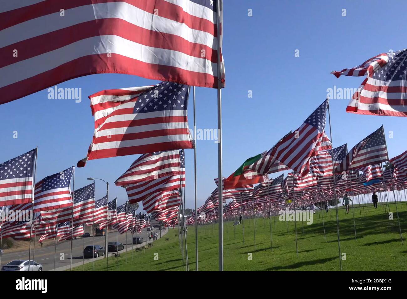 Tiny american flags hi-res stock photography and images - Alamy