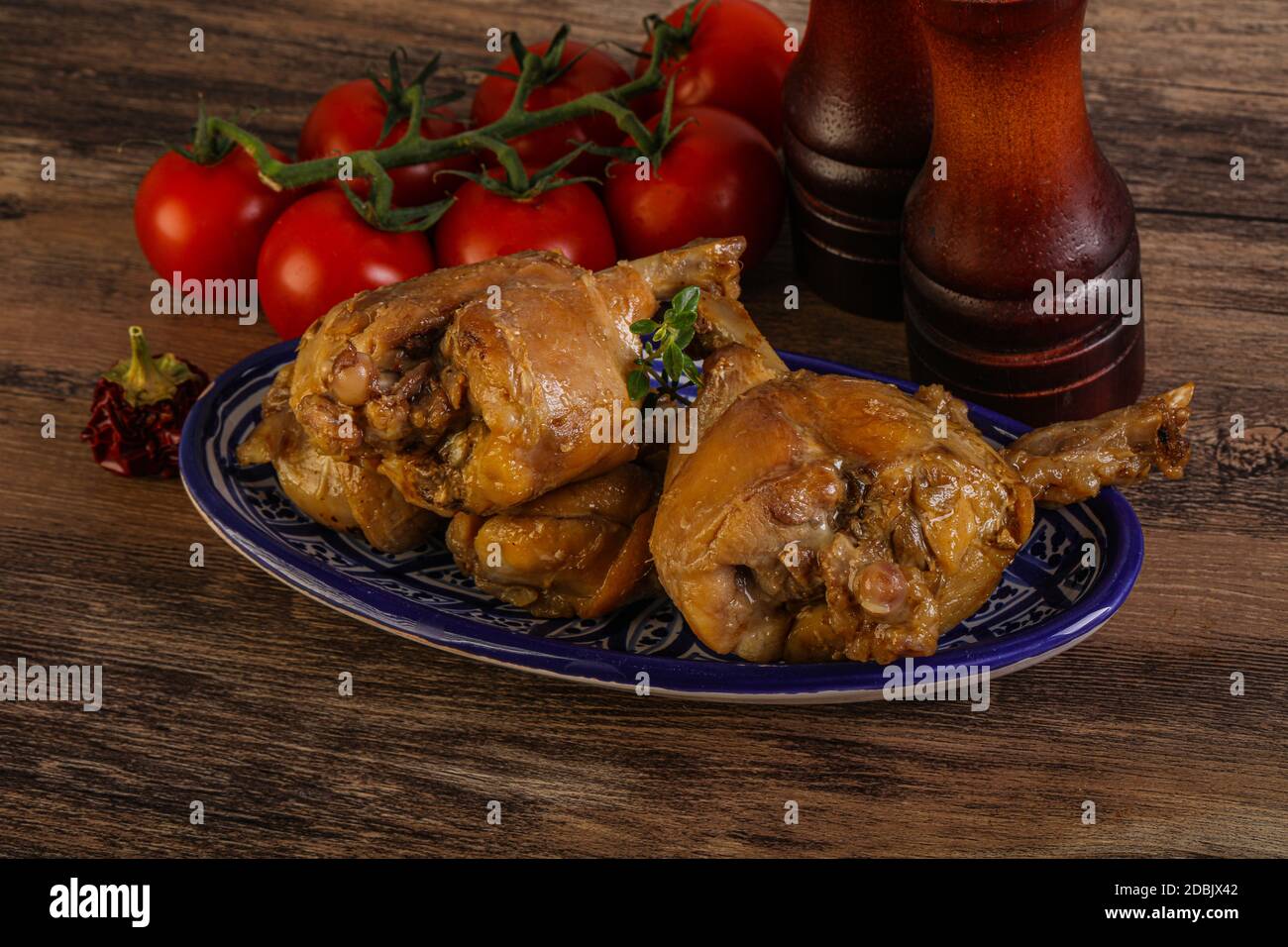 Rabbit stew in sweet and spicy sauce Stock Photo - Alamy