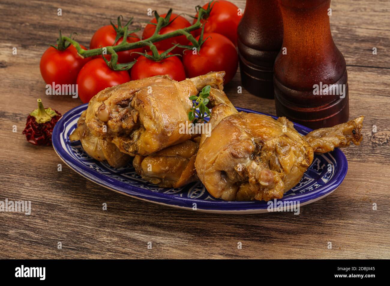 Rabbit stew in sweet and spicy sauce Stock Photo - Alamy