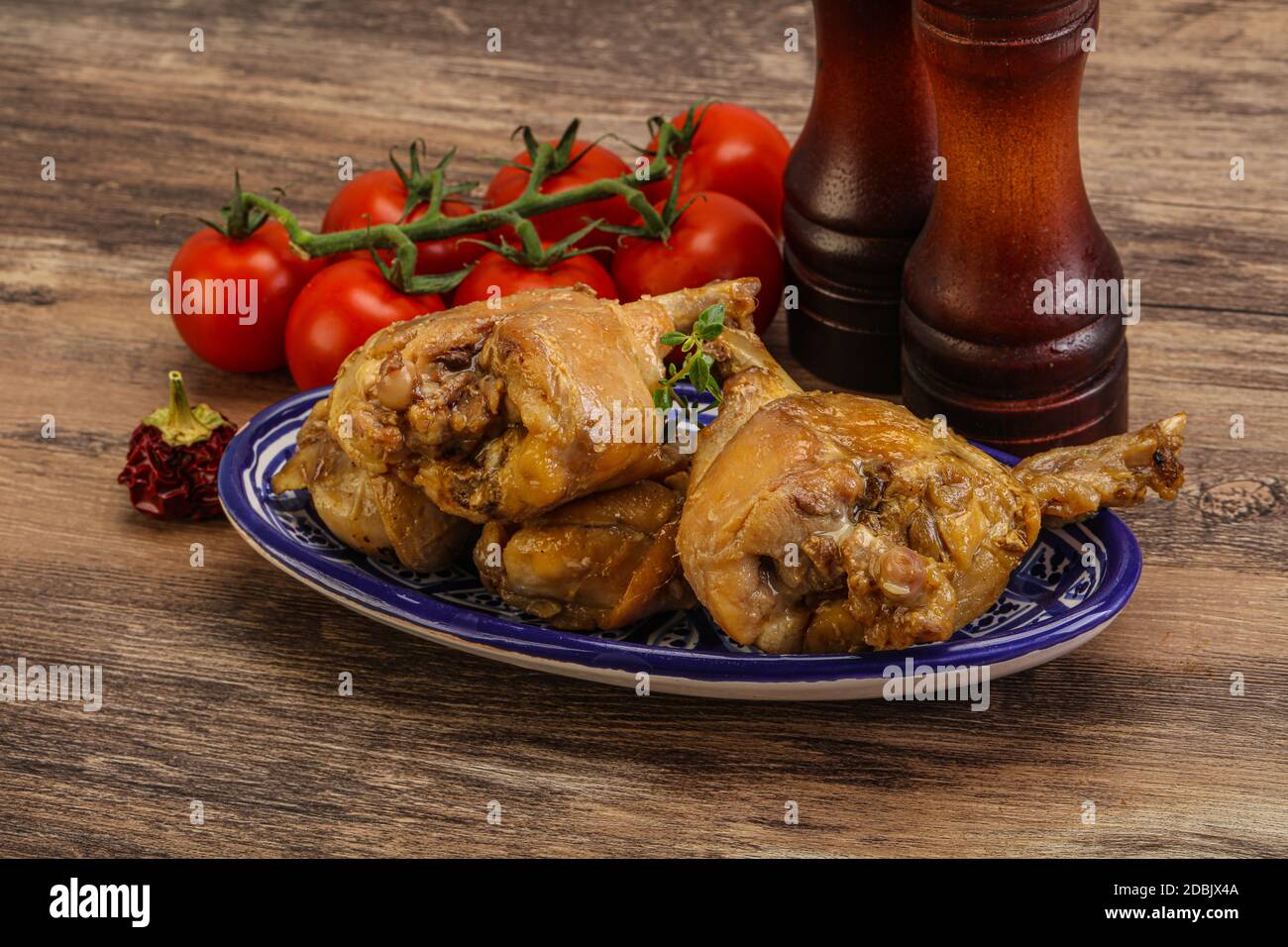 Rabbit stew in sweet and spicy sauce Stock Photo - Alamy