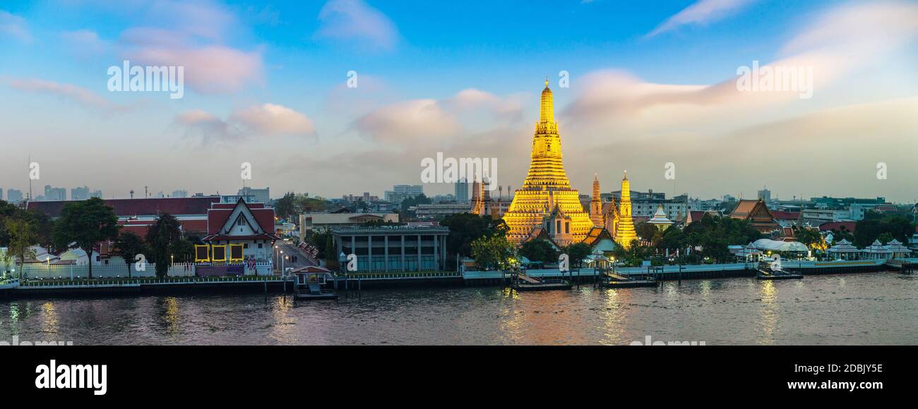 Aerial view wat arun temple hi-res stock photography and images - Alamy