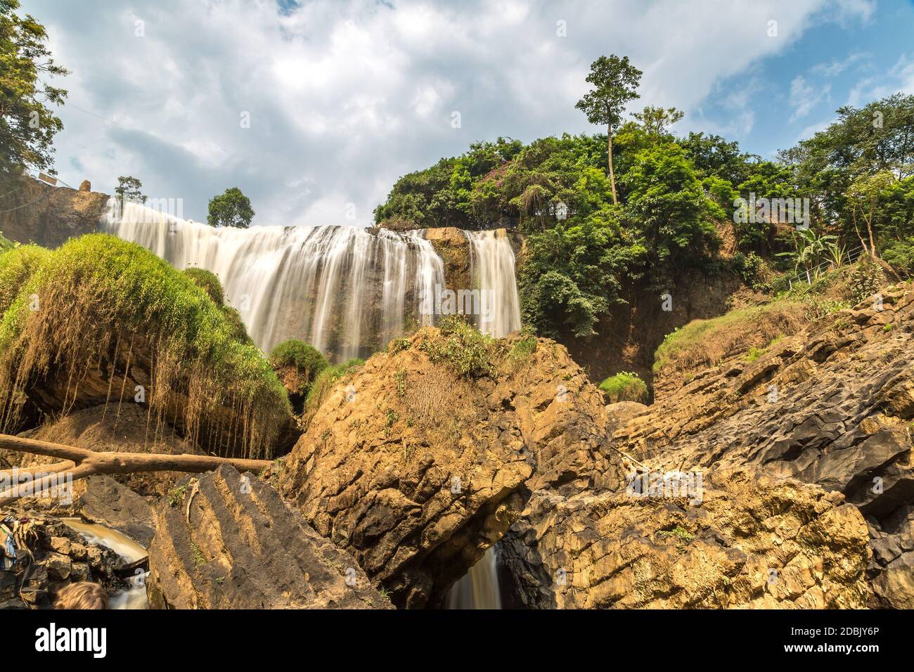Elephant waterfall in Dalat, Vietnam in a summer day Stock Photo - Alamy