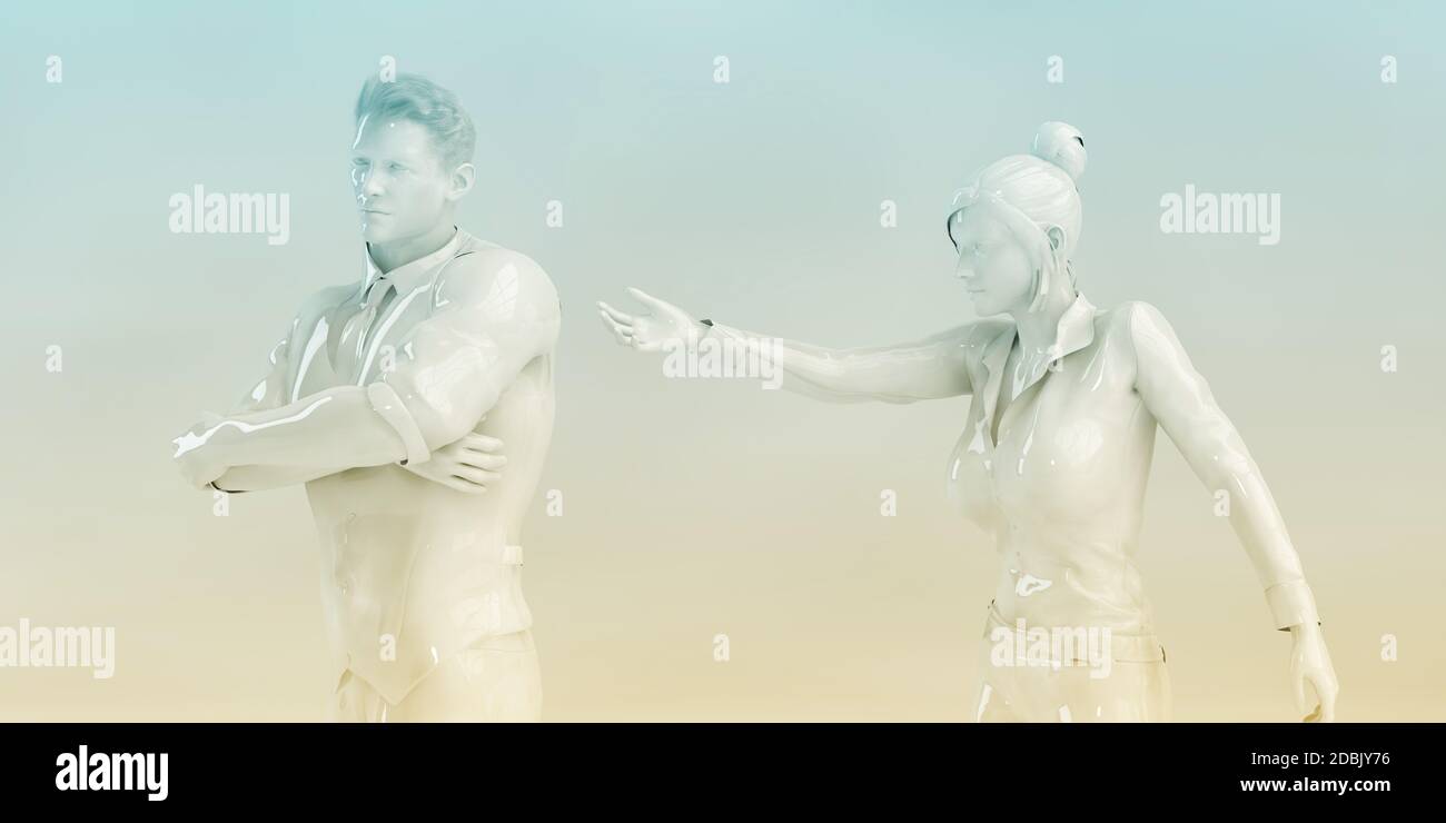 Husband and Wife Arguing Over Finances in Household Stock Photo - Alamy