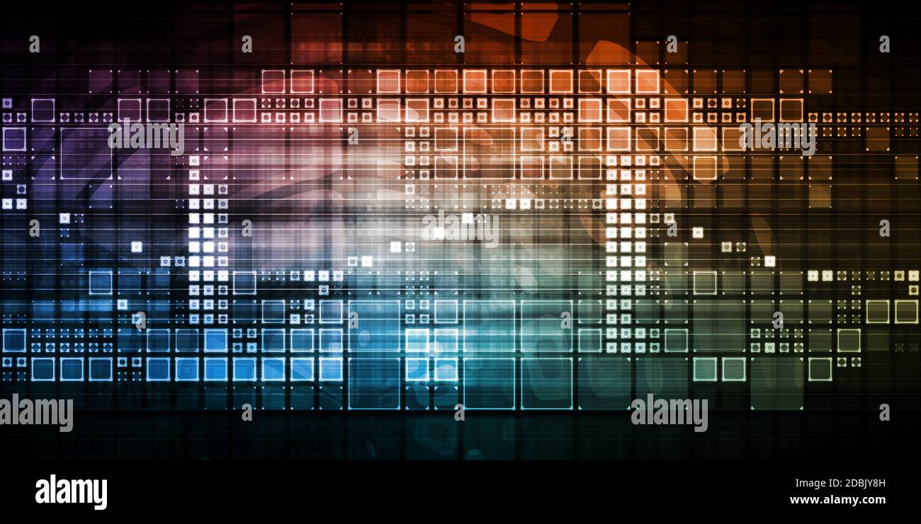 Stock Market Algorithm Trading Through Technology Stock Photo - Alamy