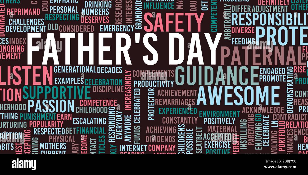 Father's Day as a Happy Celebration Card Design Stock Photo - Alamy