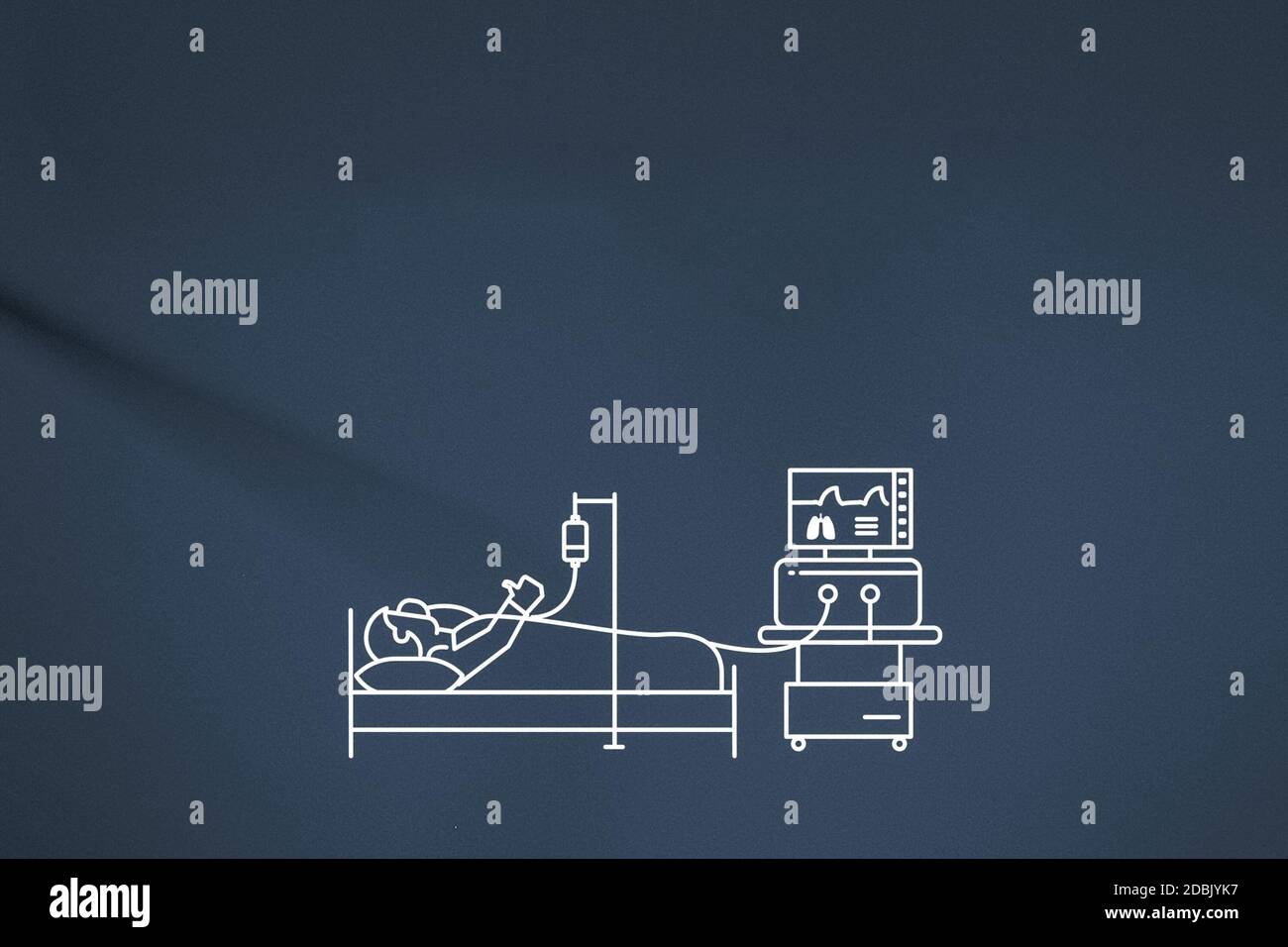 The ventilator of the patient by the bedside Stock Photo - Alamy
