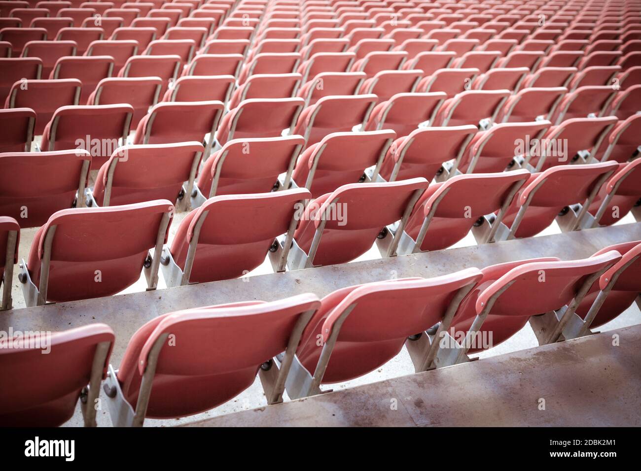 empty red seats in a football stadium Stock Photo - Alamy