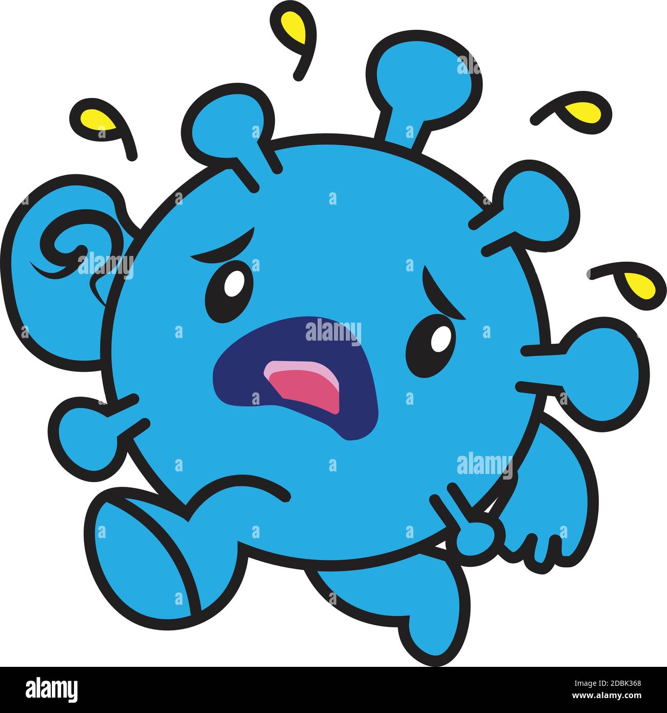 vector graphic illustration of the corona virus Stock Vector Image ...