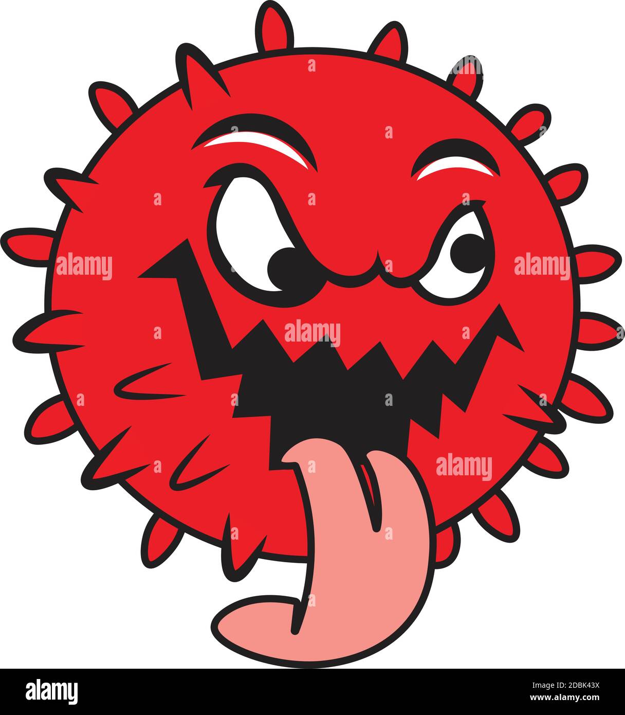 vector graphic illustration of the corona virus Stock Vector Image ...