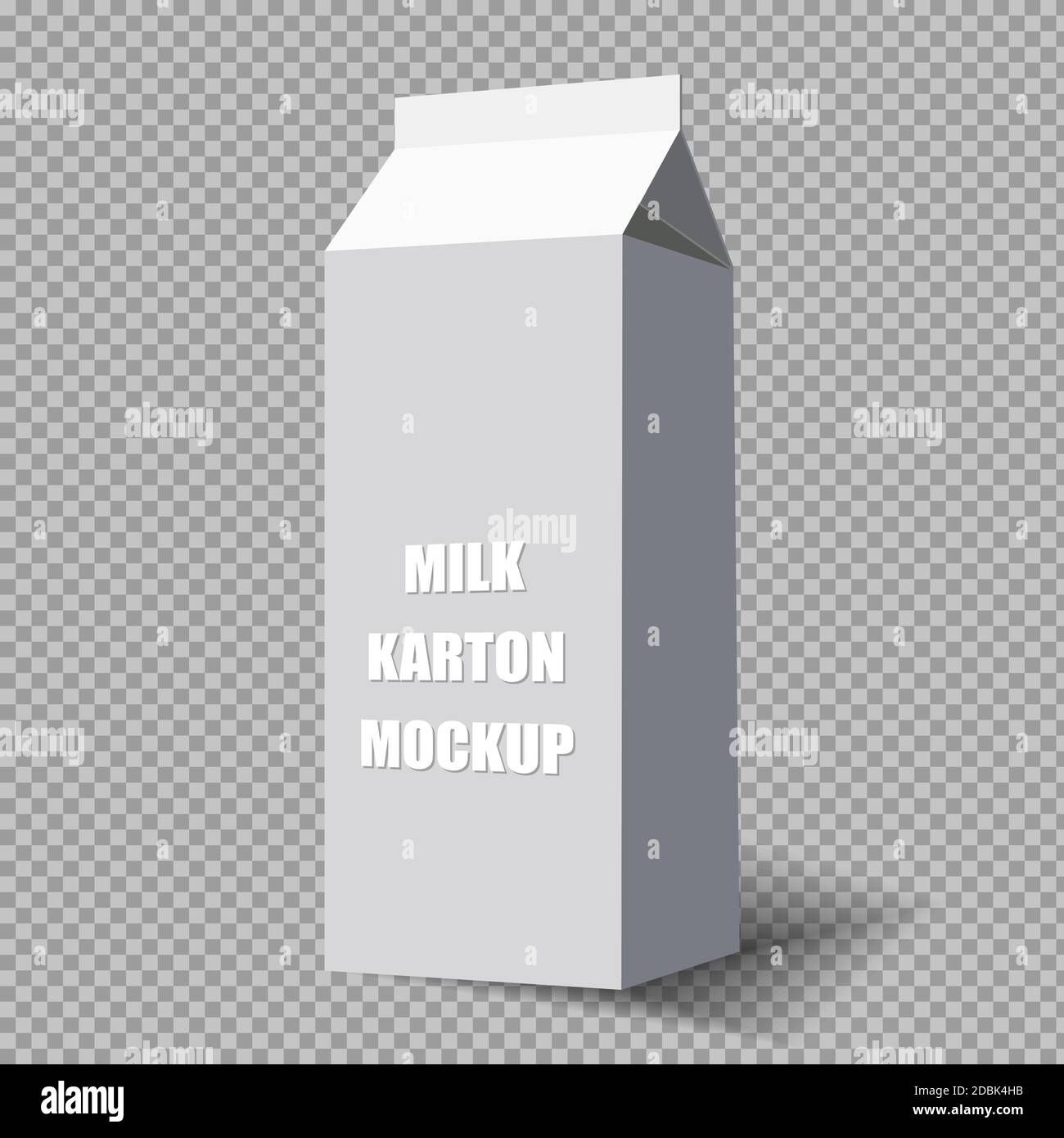 Mockup cardboard box on Stock Vector Images - Alamy