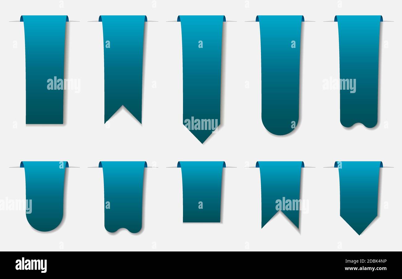 Blank label. Blue vector object isolated on white background. EPS 10 ...