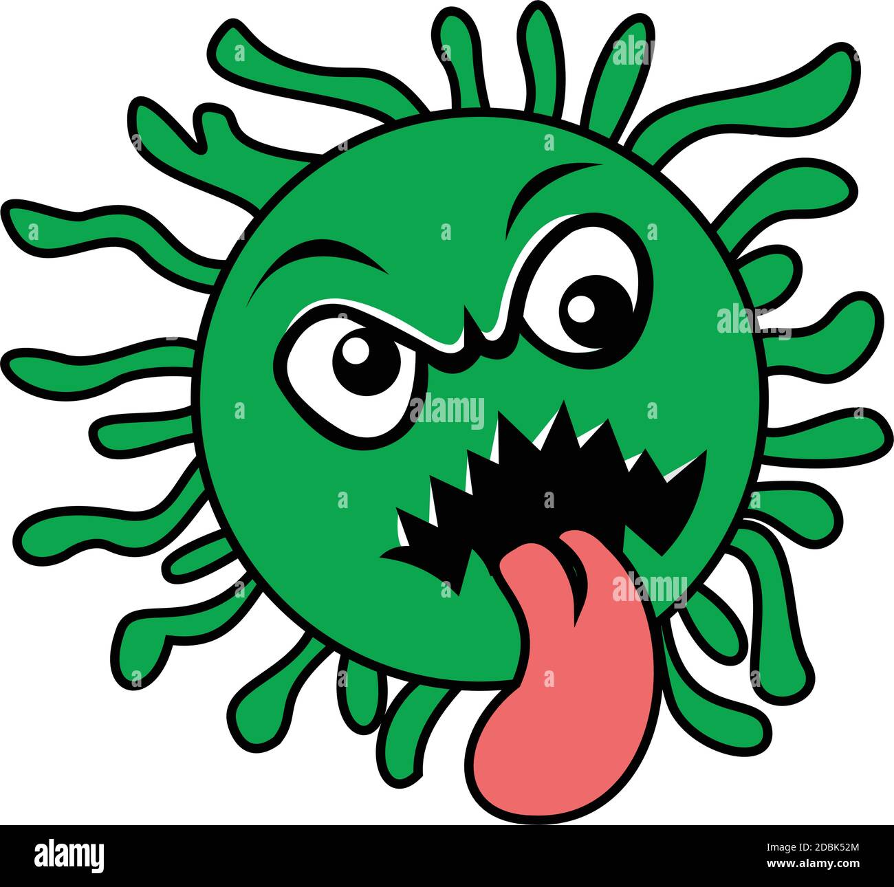 vector graphic illustration of the corona virus Stock Vector Image ...