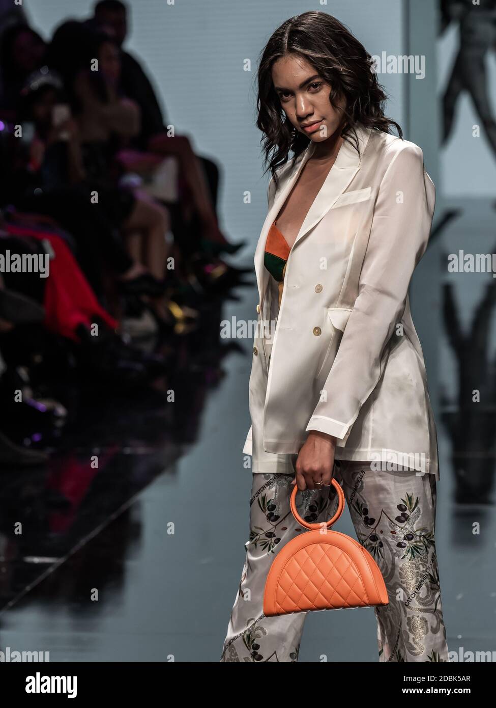Models walk the runway for Catch Michell at Los Angeles Fashion Week S ...