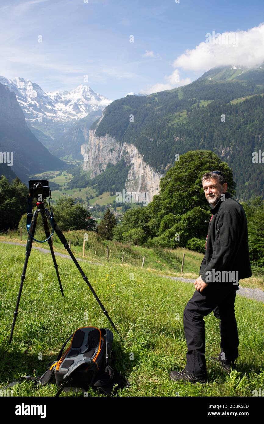 Interlaken-Lauterbrunnen-Eiger Environment, Switzerland Stock Photo - Alamy