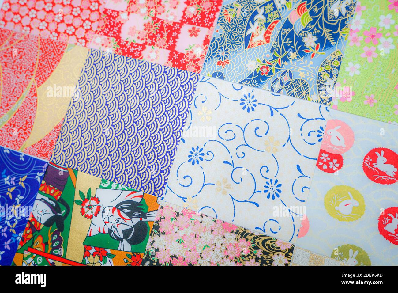 Origami of studded Japanese paper. Shooting Location: Yokohama-city ...
