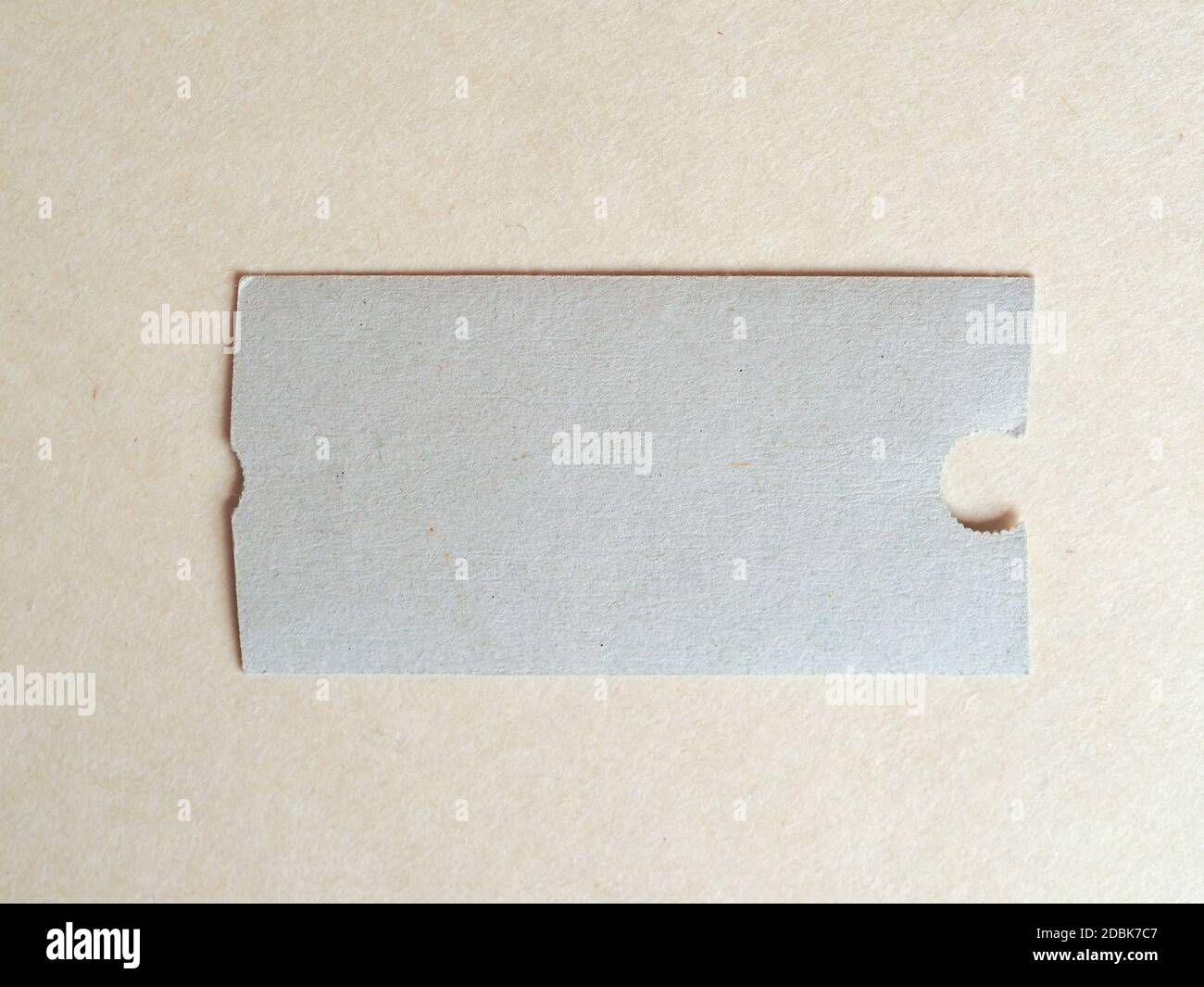 blank paper tag label or ticket with copy space Stock Photo - Alamy