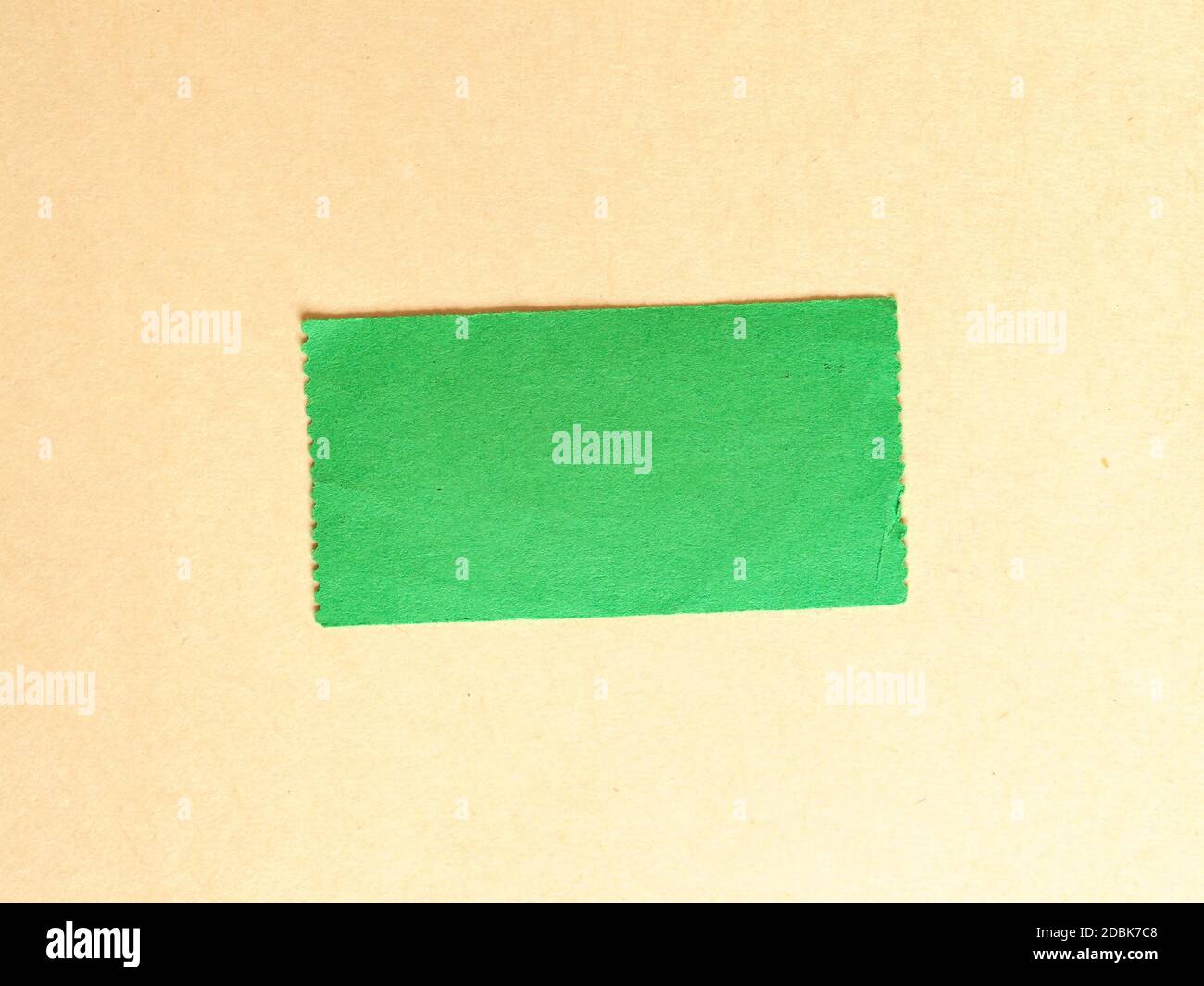 blank green paper tag label or ticket with copy space Stock Photo - Alamy