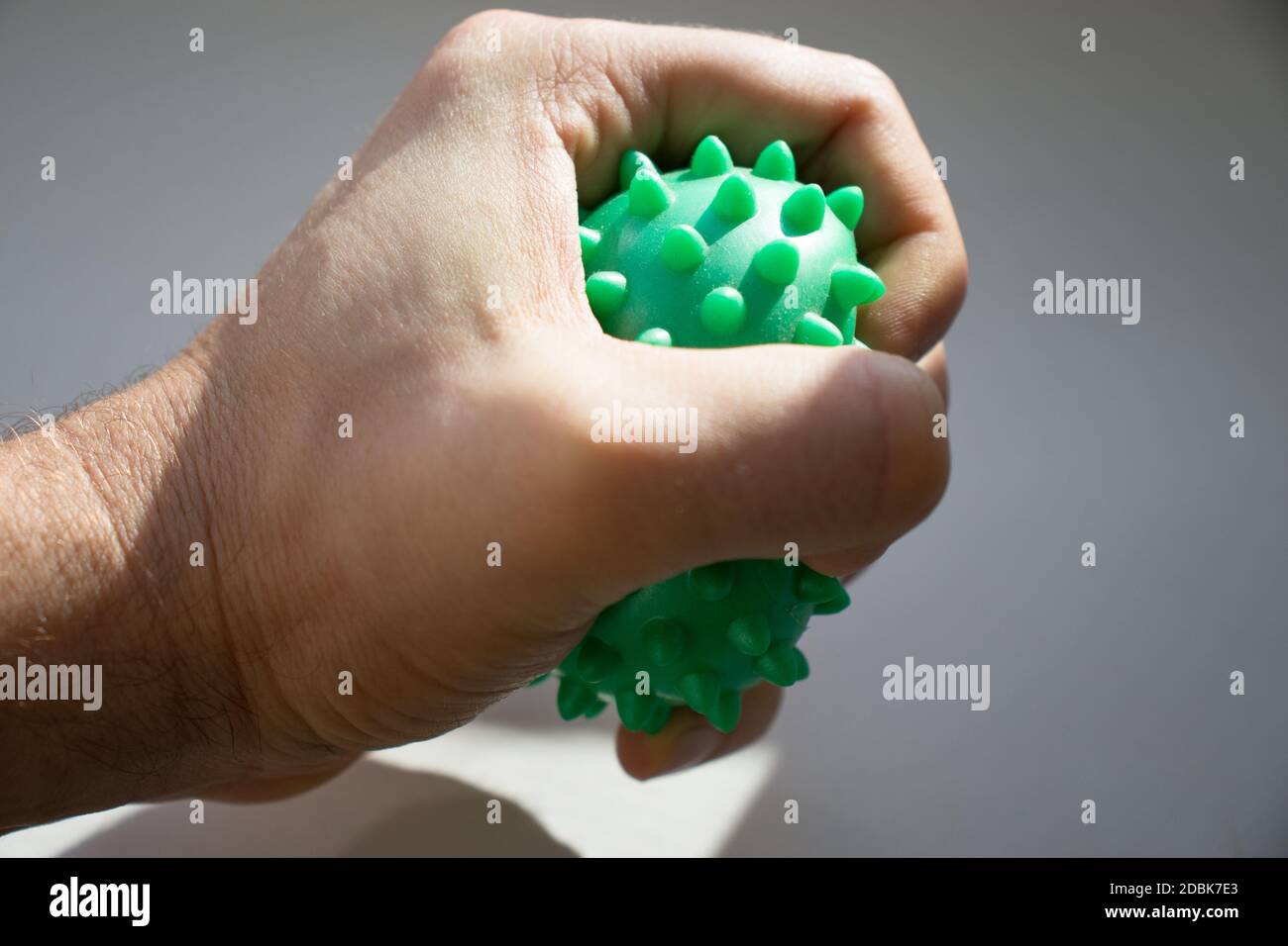 Rubber ball, for exercises on the wrist Stock Photo - Alamy