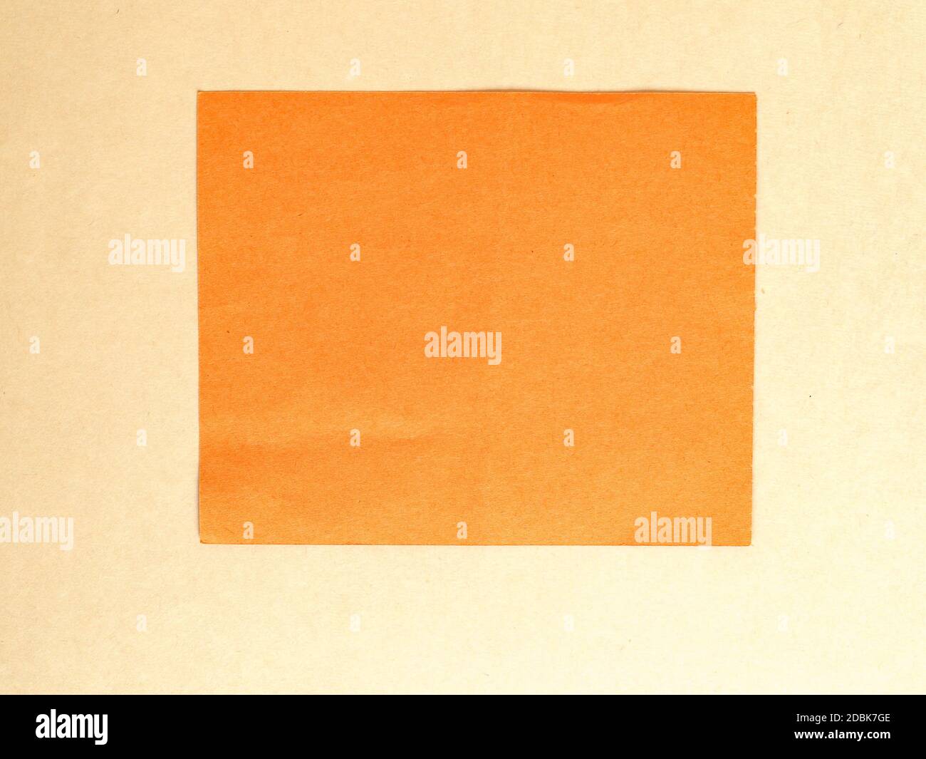 blank orange paper tag label or ticket with copy space Stock Photo - Alamy