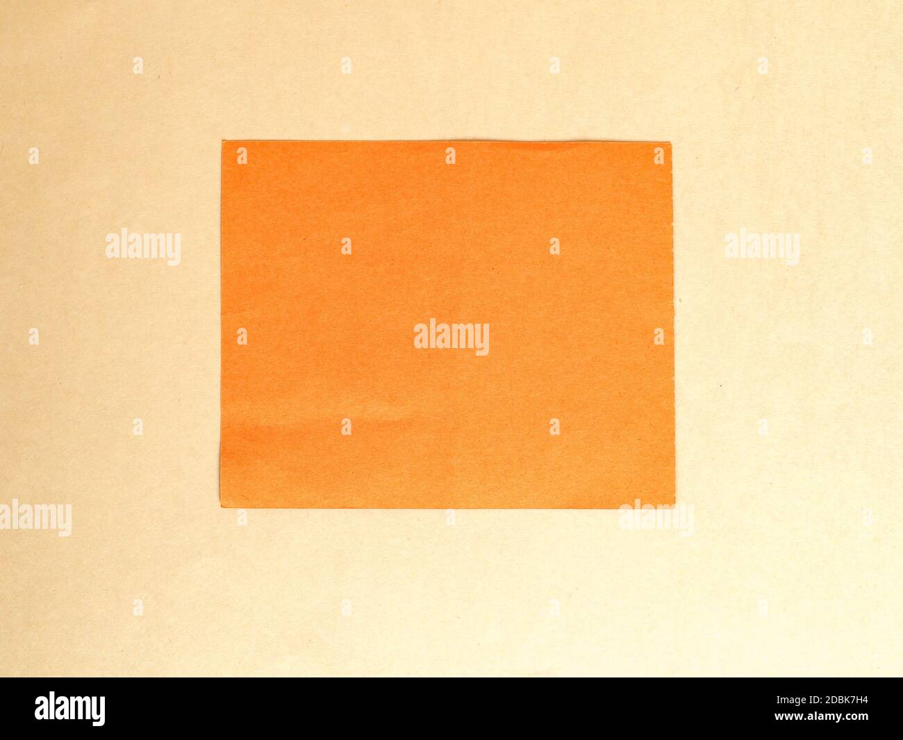 blank orange paper tag label or ticket with copy space Stock Photo - Alamy