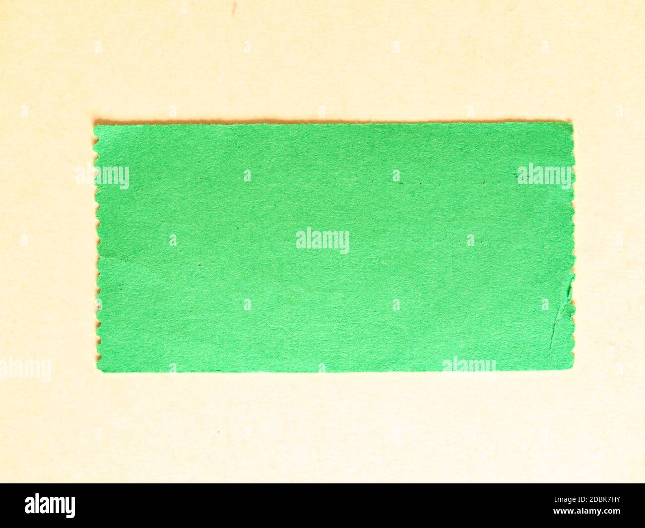 blank green paper tag label or ticket with copy space Stock Photo - Alamy