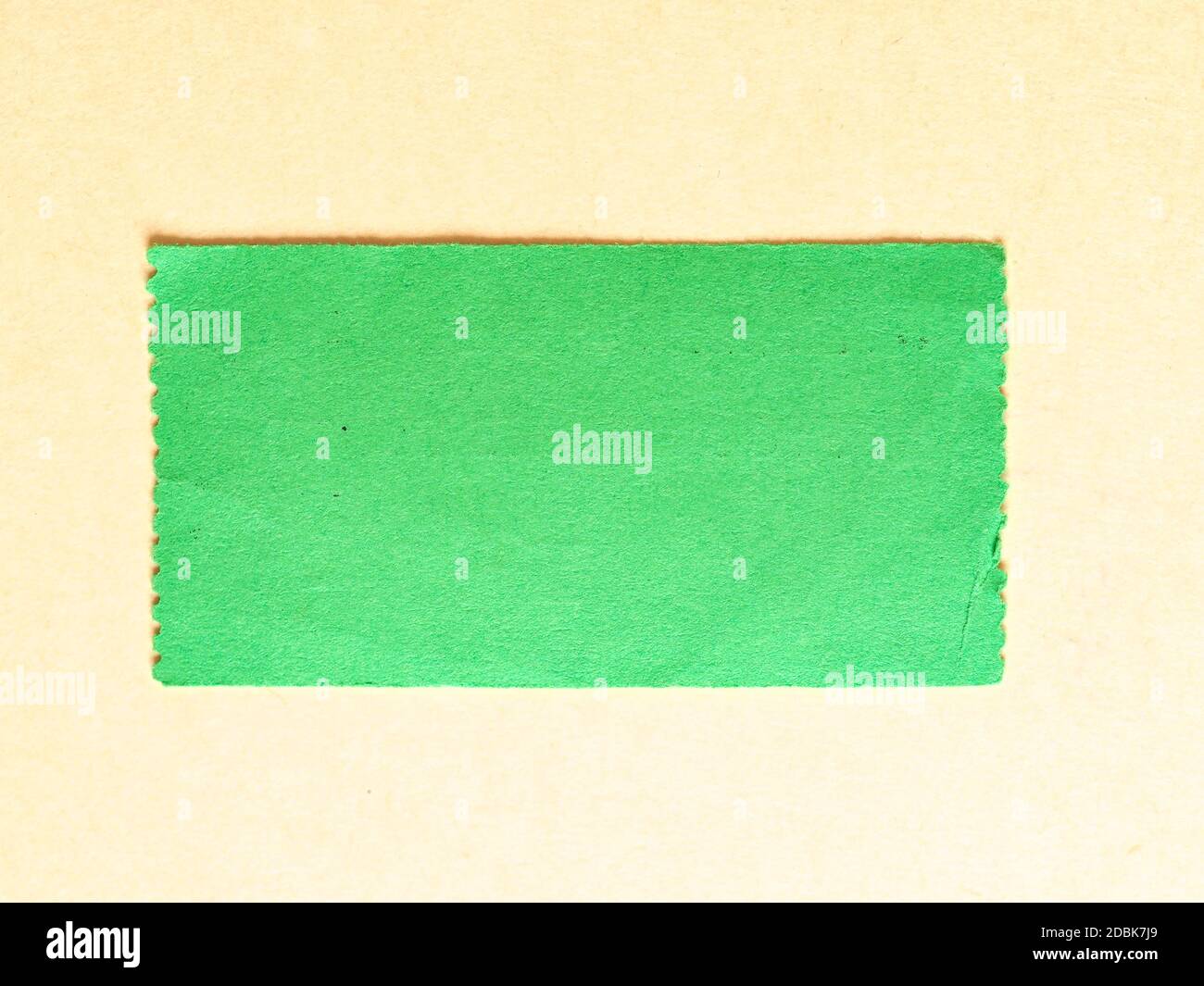 blank green paper tag label or ticket with copy space Stock Photo - Alamy