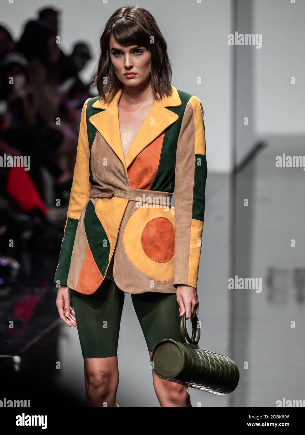 Models walk the runway for Catch Michell at Los Angeles Fashion Week S ...