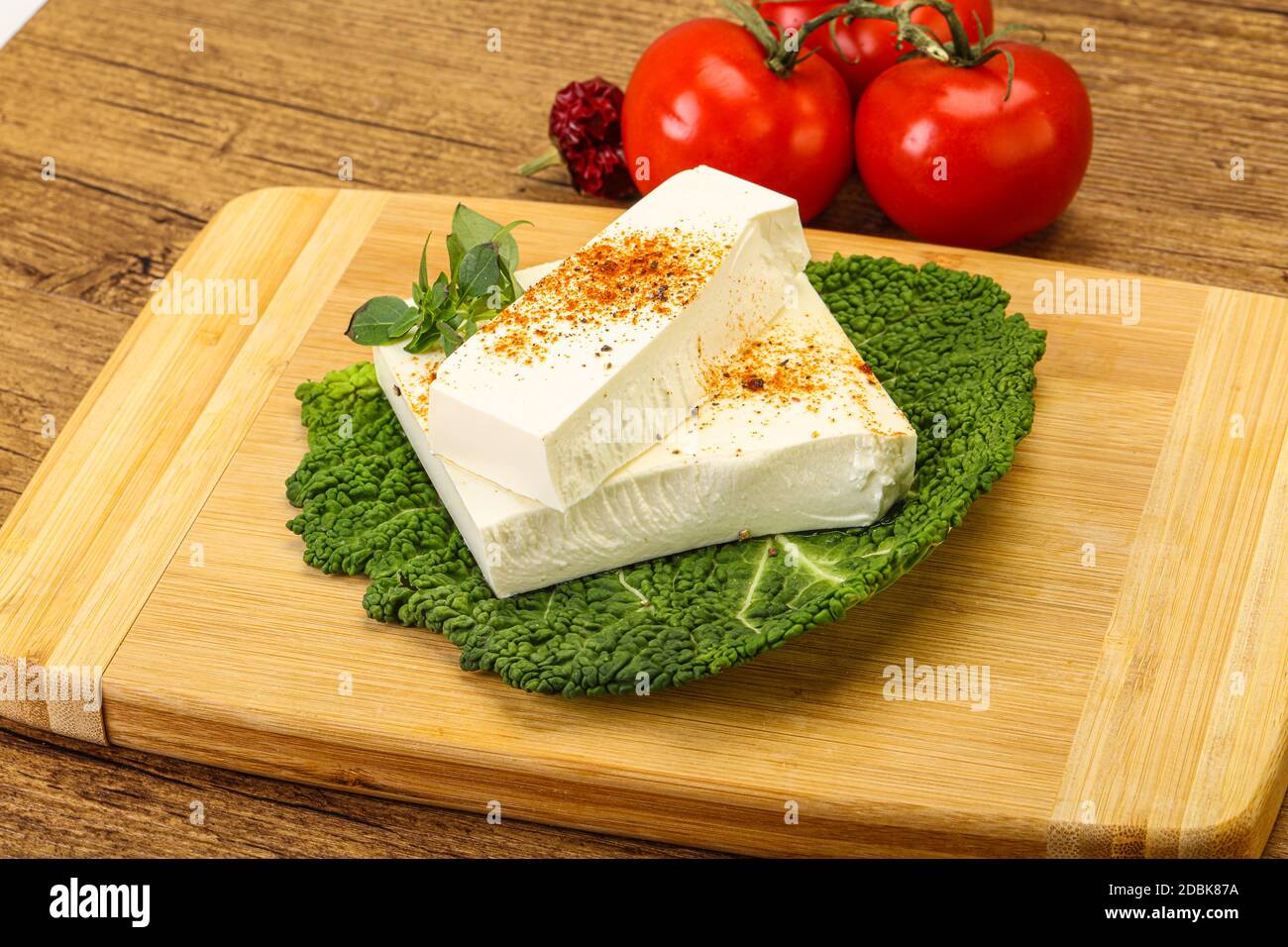 Greek Feta soft cheese for salad Stock Photo - Alamy