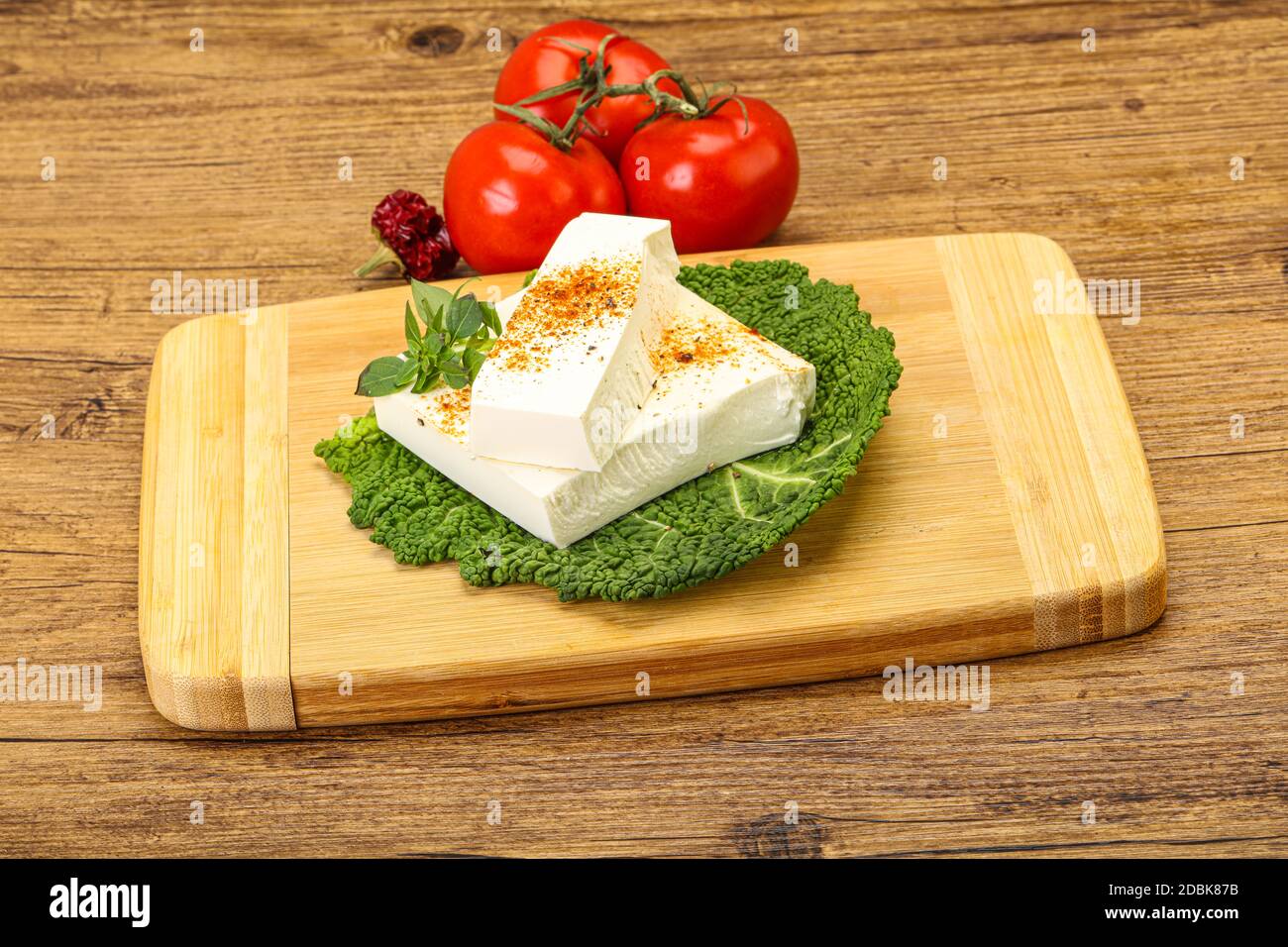 Greek Feta soft cheese for salad Stock Photo - Alamy