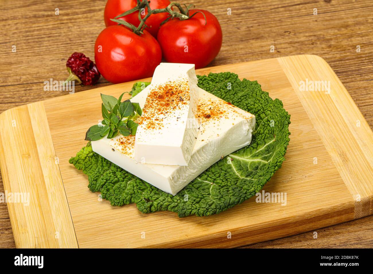 Greek Feta soft cheese for salad Stock Photo - Alamy