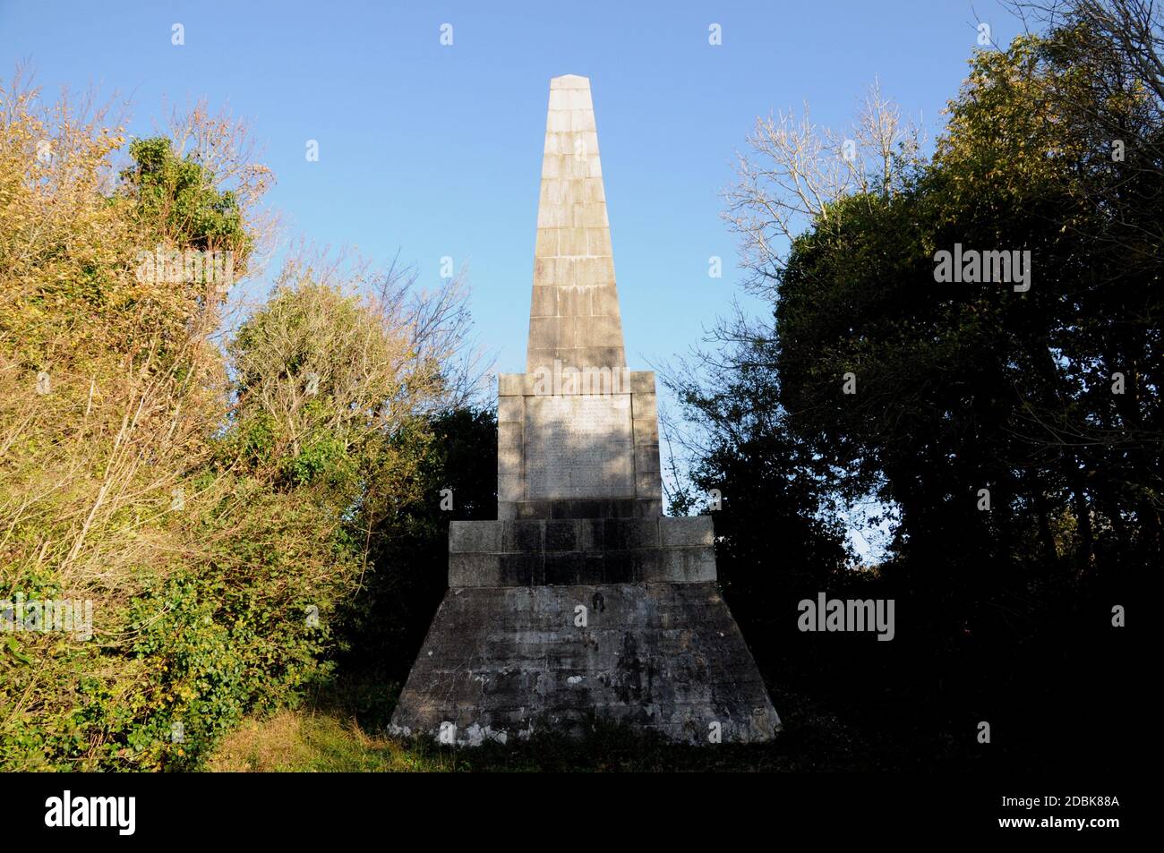 The Martyrs' Memorial stands on Cliffe Hill in the East Sussex town of ...