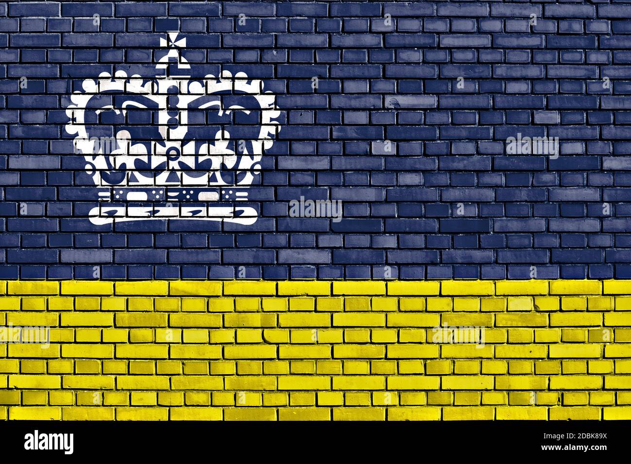 flag of Regina painted on brick wall Stock Photo - Alamy