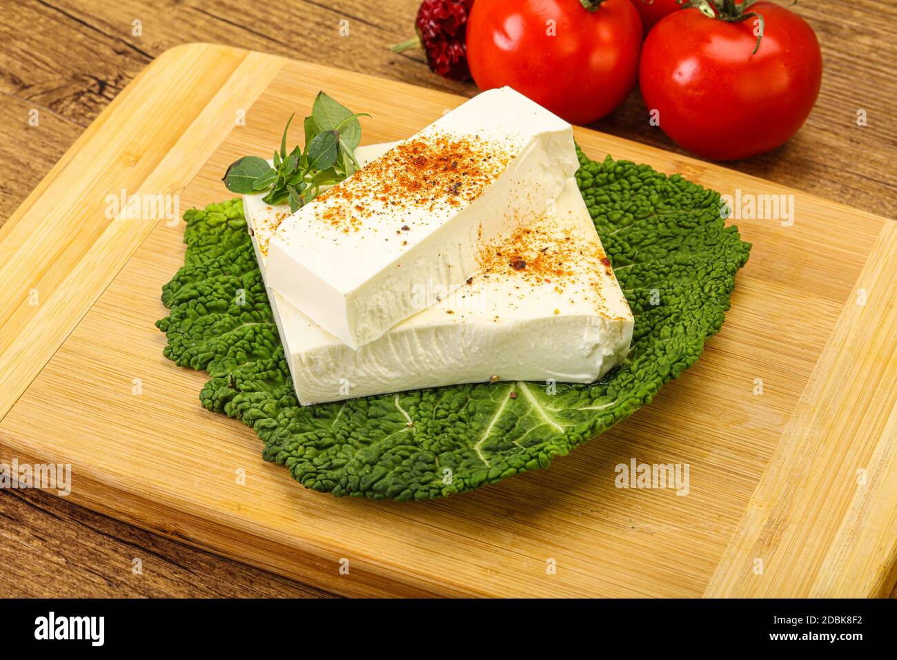 Greek Feta soft cheese for salad Stock Photo - Alamy