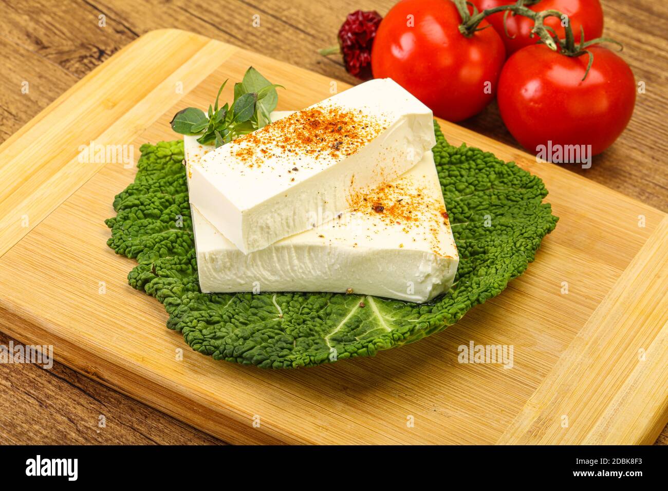 Greek Feta soft cheese for salad Stock Photo - Alamy