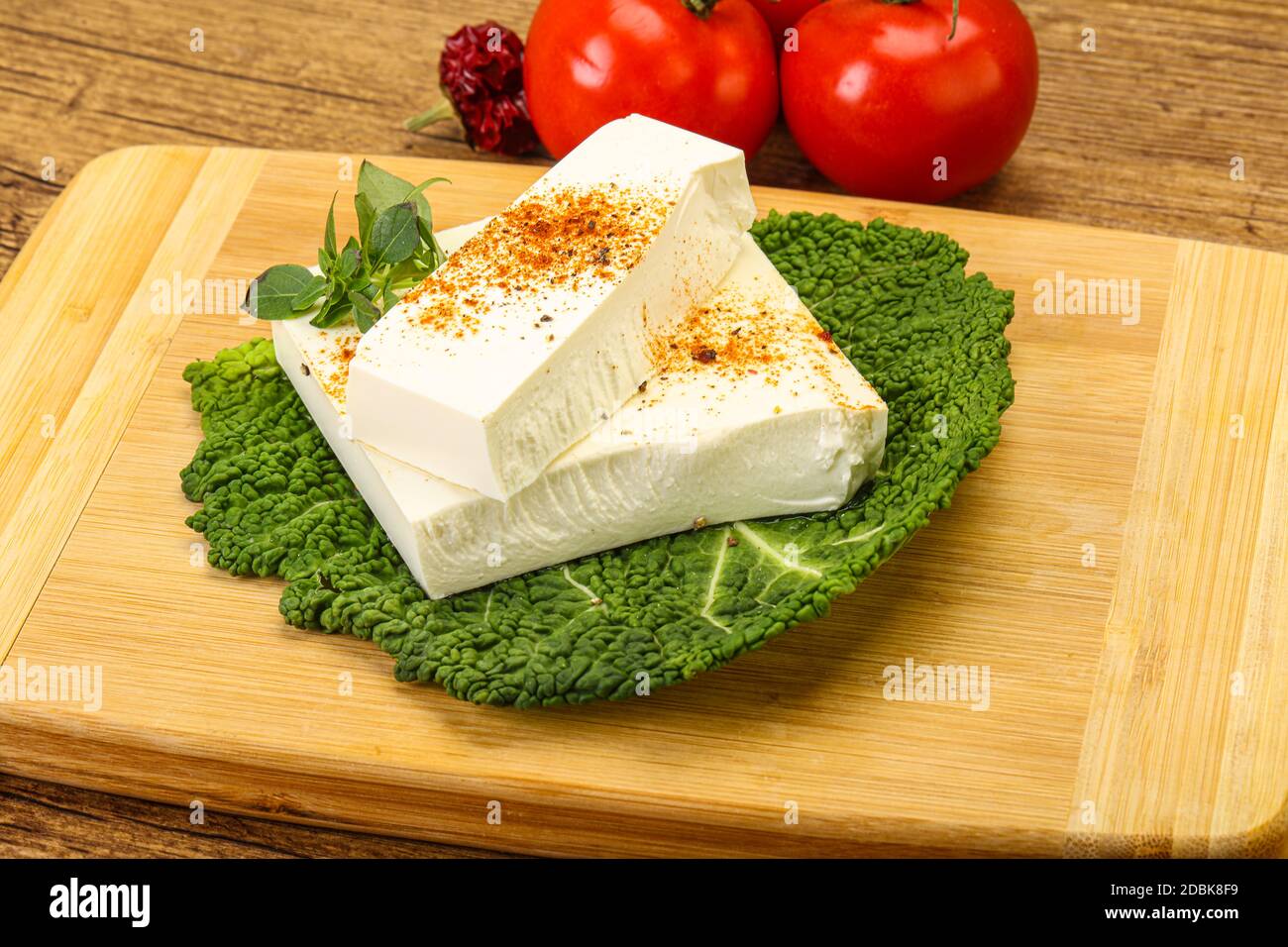 Greek Feta soft cheese for salad Stock Photo - Alamy